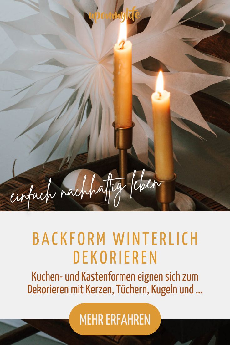 Backform winterlich dekorieren - Uponmylife