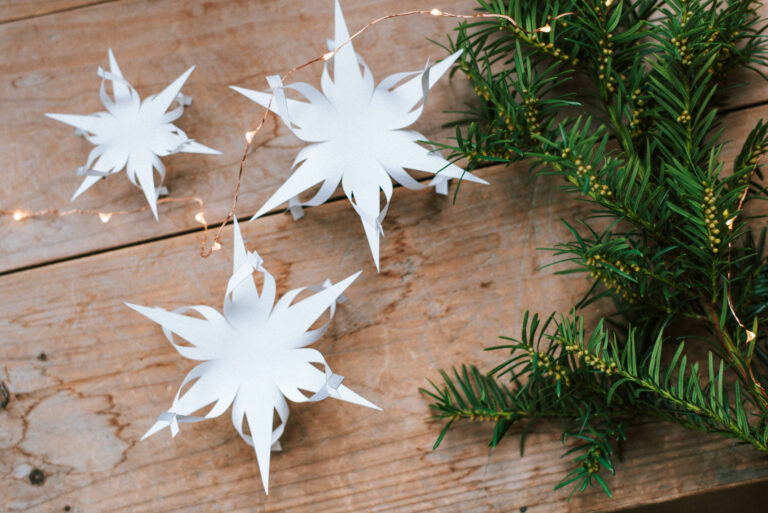 Papiersterne basteln: Weihnachtliche DIY Sterne aus Papier