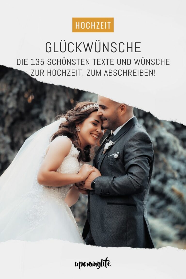 Glückwünsche zur Hochzeit: Die 135 schönsten Texte und Wünsche